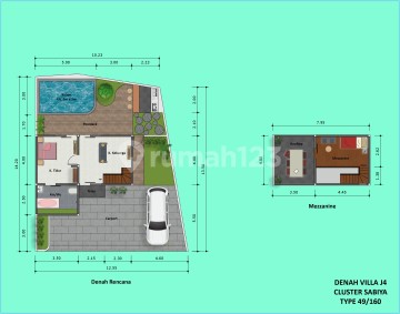 VILLA SHM YOGYAKARTA DESAIN MODERN 2 KAMAR DAN POOL AREA BANTUL | vls197081