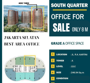 Exclusive Space Office Tower Jakarta Selatan di Jual Terbatas | Rumah123