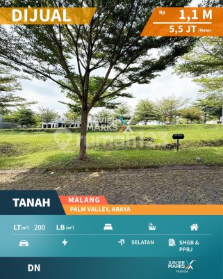 Tanah Kavling di Cluster Palm Valley, The Araya Malang | Rumah123