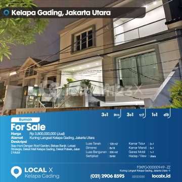 Rumah Kuning Langsat Kelapa Gading, Jakarta Utara | Rumah123