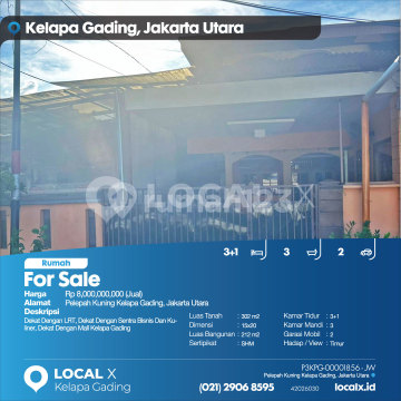 Rumah Janur Kuning Kelapa Gading, Jakarta Utara | Rumah123