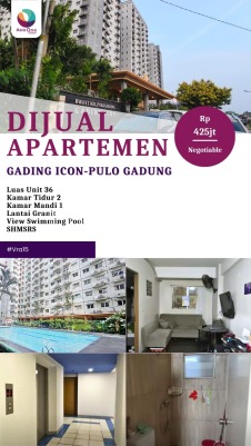 Dijual Rugi 2Br Apartemen Gading Icon ******** | Rumah123