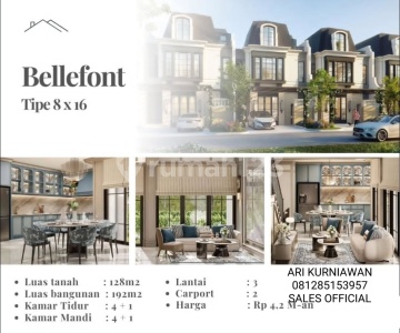Cluster Bellefont Terbaru At The Springs Summarecon Serpong 4man | Rumah123