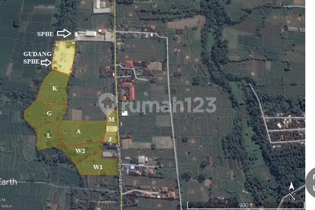 Tanah Hektar di Jalan raya krasan badung , Abiansemal SHM - Sertifikat ...