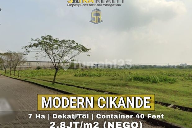 Tanah di Kawasan Modern Cikande Industri 4km saja ke Tol Jakarta Merak ...