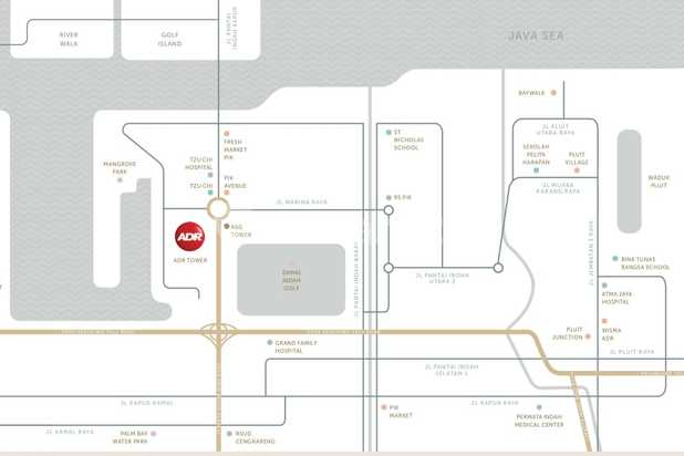 Jalan Utama Pik Office Adr Tower Pik Pantai Indah Kapuk - oleh Hendry Ang