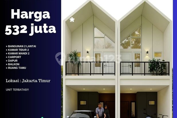 Cluster Rumah Baru 2 Lantai, SHM. Scandinavian, One Gate System. Bebas Banjir, Akses 2 mobil ...