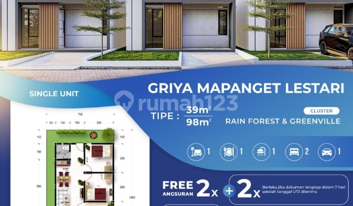 Jual Rumah Subsidi di Mapanget, Manado | Rumah123