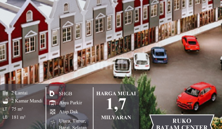 Ruko Eksklusif di Pasar Modern Teramai Batam Center | Rumah123