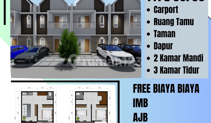Rumah Tipe 60 Dijual di Batu Ceper, Tangerang | Terbaru 2023