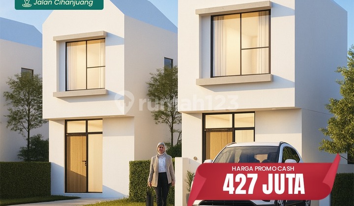 Rumah 2 Lantai Dekat ke Kampus Upi Gratis Biaya KPR dan Canopy | Rumah123