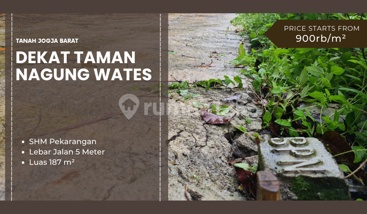 Tanah Jogja Barat 850 Rb M SHM Siap Ajb Notaris | Rumah123