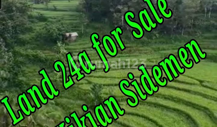 Land 24a For Sale At Kikian Sidemen Traditional Village Bali | Rumah123