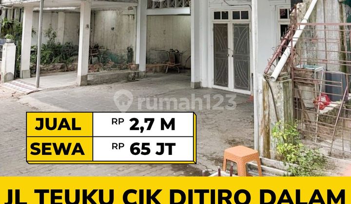 8m Wide House Prime Core City Location on Teuku Cik Ditiro Street ...