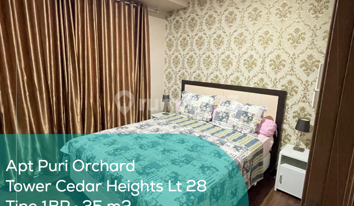 Apartement Puri Orchard Tower Cedar Heights Wing B Lt 28, 1br, Full ...