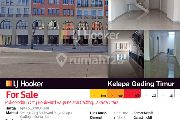 Ruko Sedayu City Boulevard Raya Kelapa Gading, Jakarta Utara - oleh Mariana